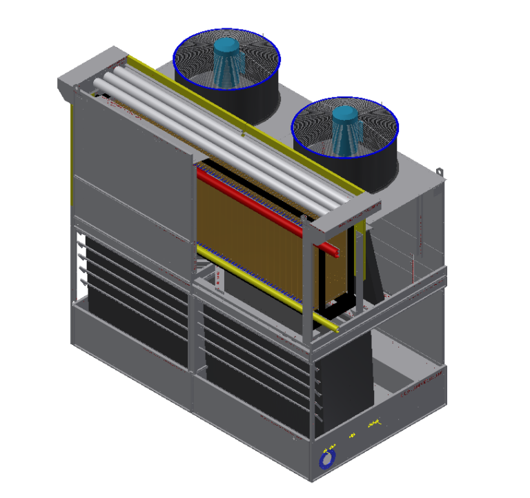 Evaporative condenser| Evaporative condenser diagram| evaporative ...